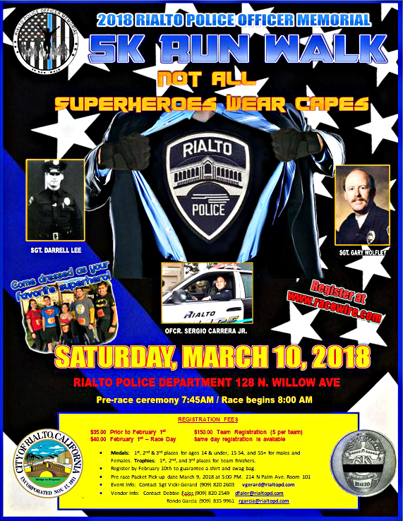 RaceWire | Rialto Police Officer Memorial 5K Run